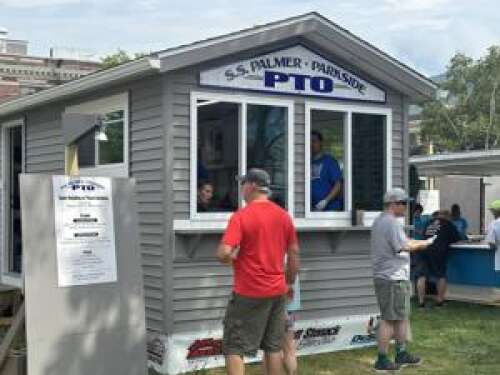 Volunteers rebuild Palmer PTO festival stand – Times News Online