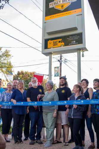 Yergey Brewing celebrates expansion and anniversary with a ribbon ...