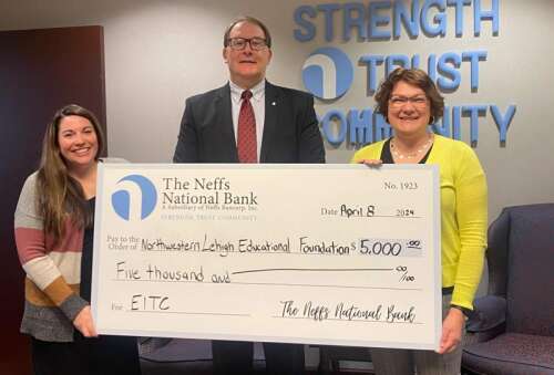 Neffs Bank presents $100,000 in donations – Times News Online