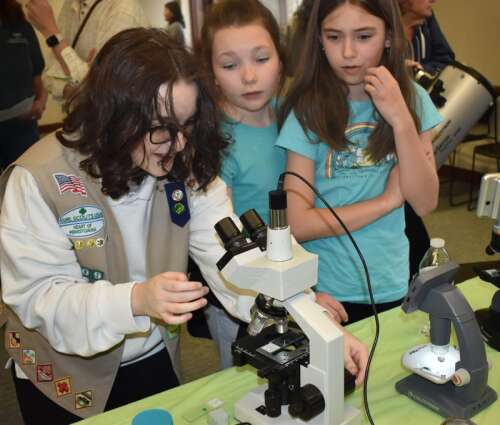 Girl Scout offers science equipment loan project – Times News Online