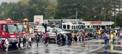 Students learn to stop, drop, cover, roll – Times News Online