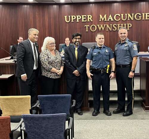 New Upper Macungie police officer celebrated at badge-pining ceremony ...
