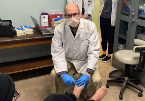 Podiatrist helps homeless men put their best foot forward – Lehigh ...