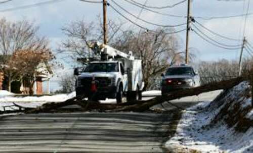 Fallen tree, power lines on West Penn road – Times News Online