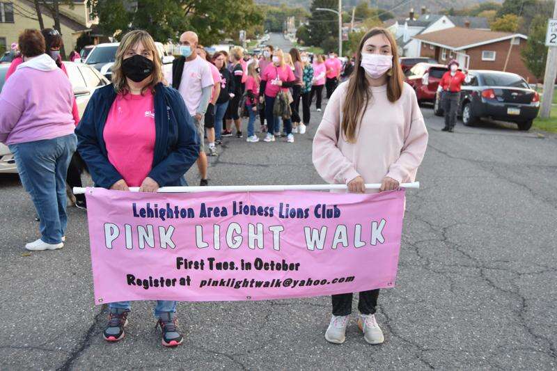 Over 150 participate in 15th annual Pink Light Walk in Lehighton ...